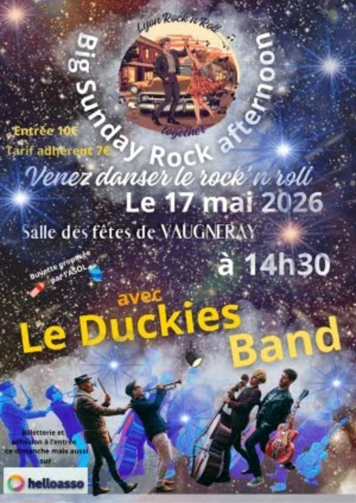 Concert rock des Duckies à Vaugneray — 17 mai 2026